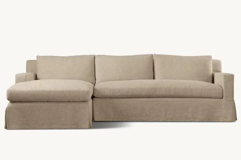 Bosa Linen Loose Washable Cover Chaise Sofa – Daia Home
