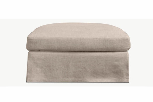 Lilly Loose Cover Ottoman – Daia Home