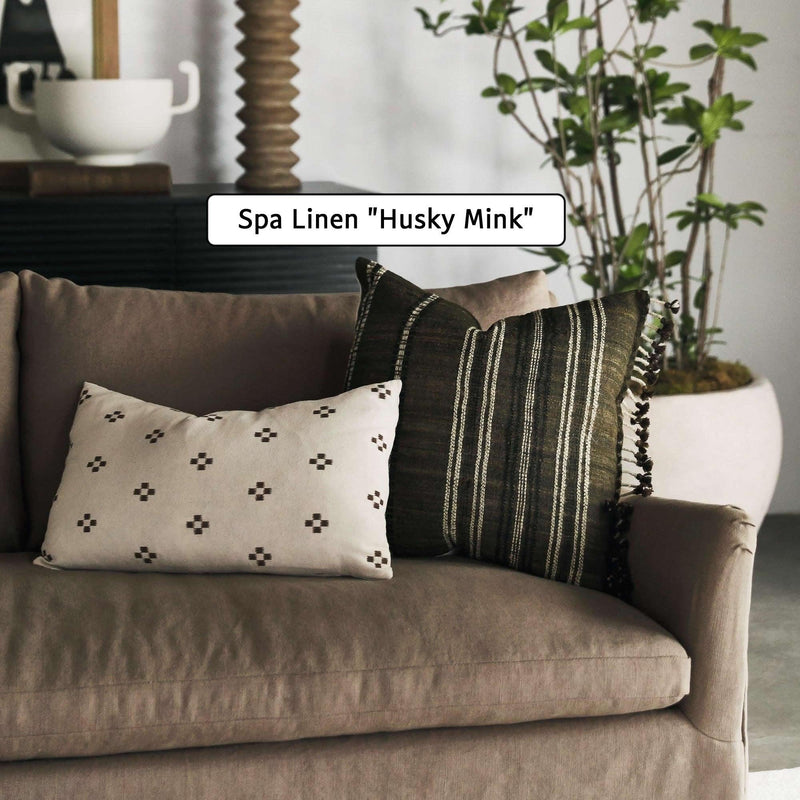 Lilly Loose Cover Corner Linen Sofa – Daia Home