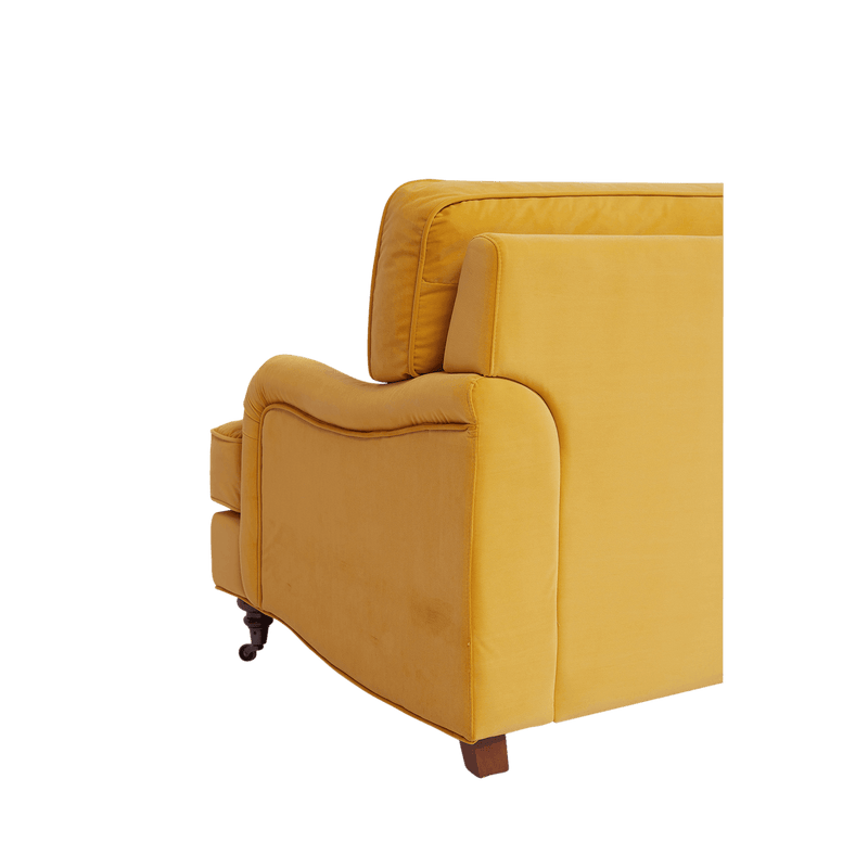 Abbie Classic English Love Seat With High Back and Feather Seat – Daia Home