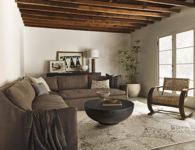 Lilly Loose Cover Corner Linen Sofa – Daia Home